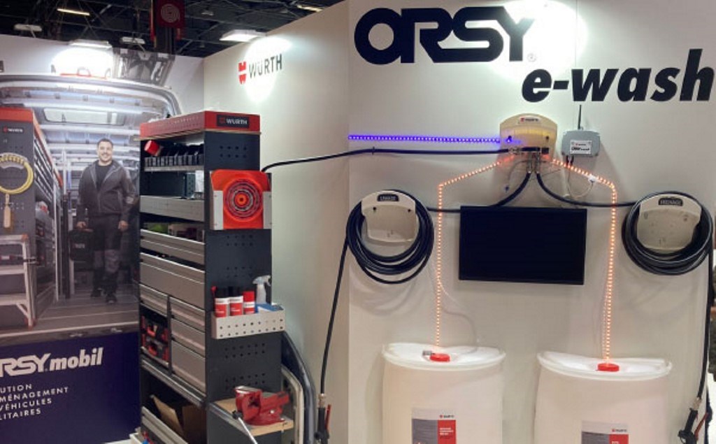 Orsy e-wash par Würth surveille le lavage